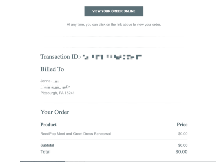 How do I find my confirmation page?